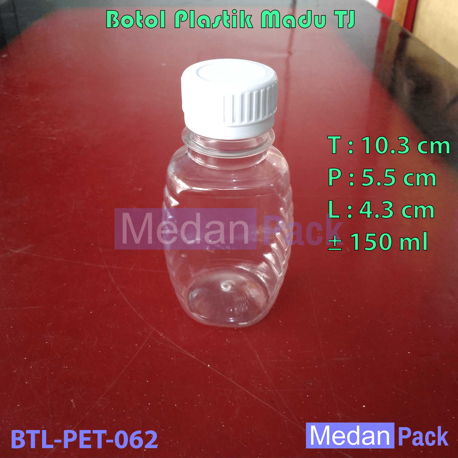 Botol Plastik Madu TJ AO 100 ml | Medan Pack