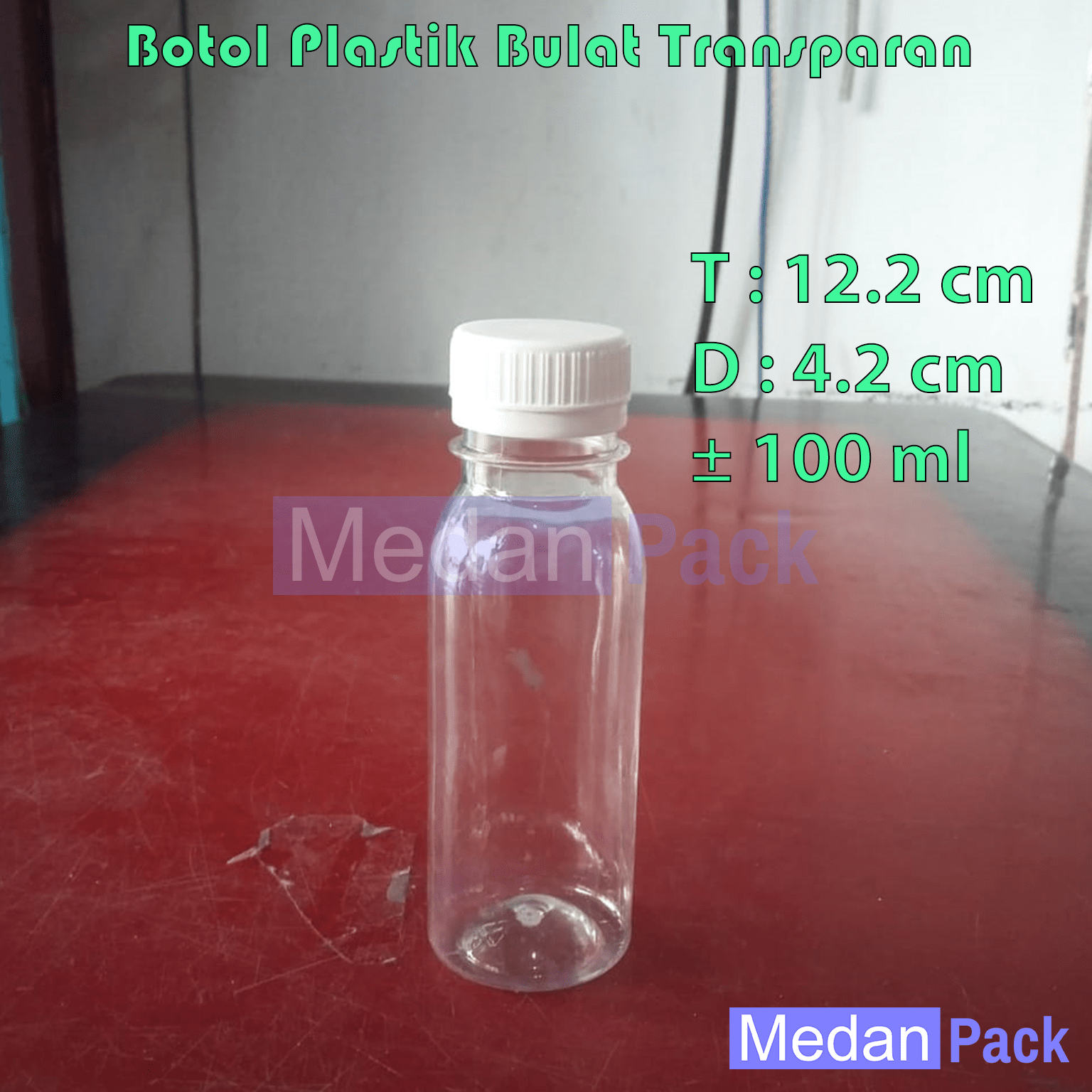 Botol Plastik Transparan AO 100 ml – Medan Pack