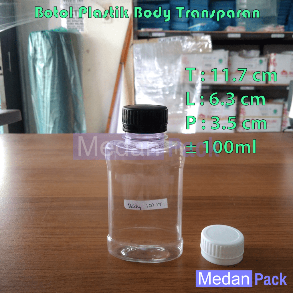 Botol Plastik Body 100 ml | Medan Pack
